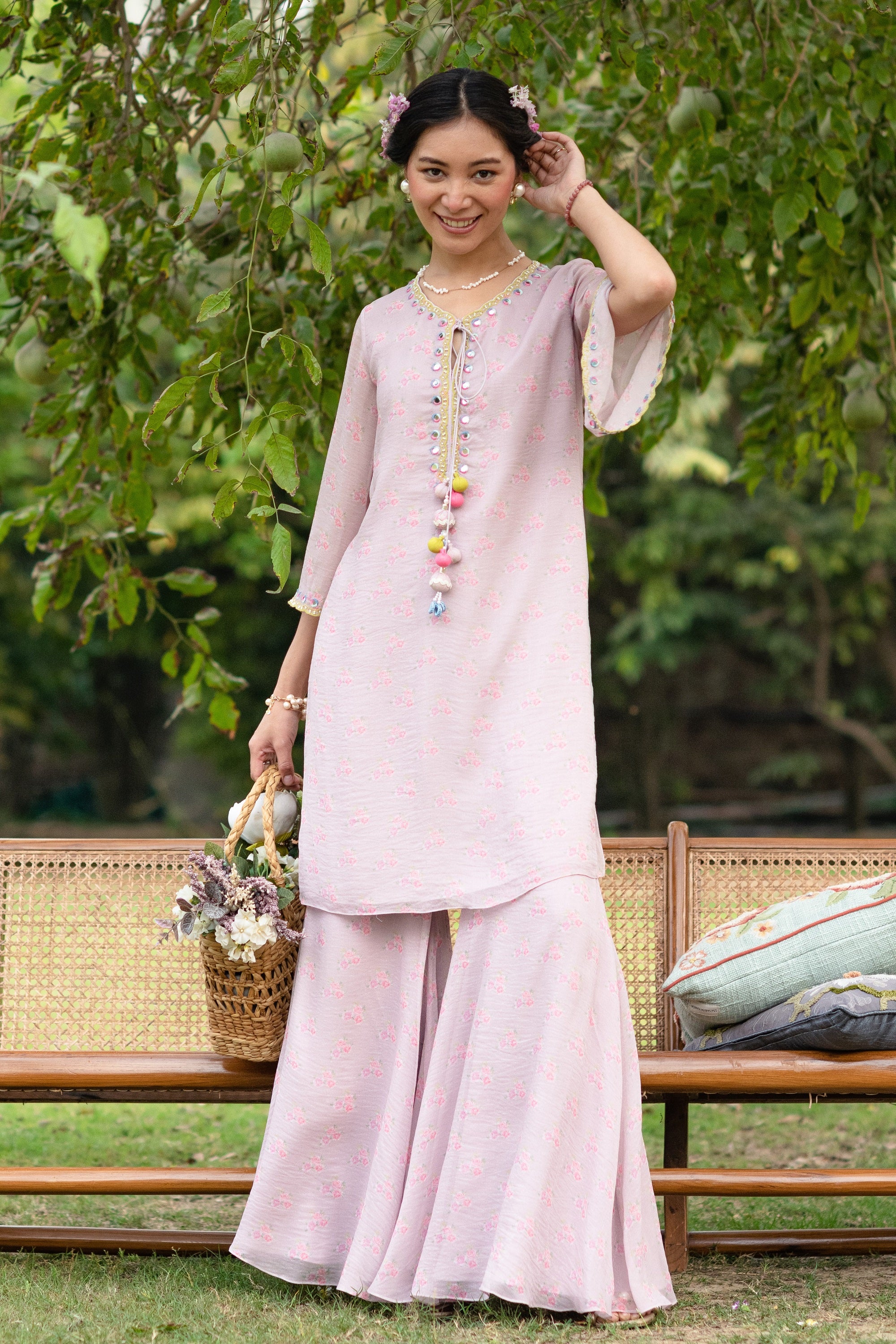 Pink Rainbow Co-ord Set – Summer By Priyanka Gupta