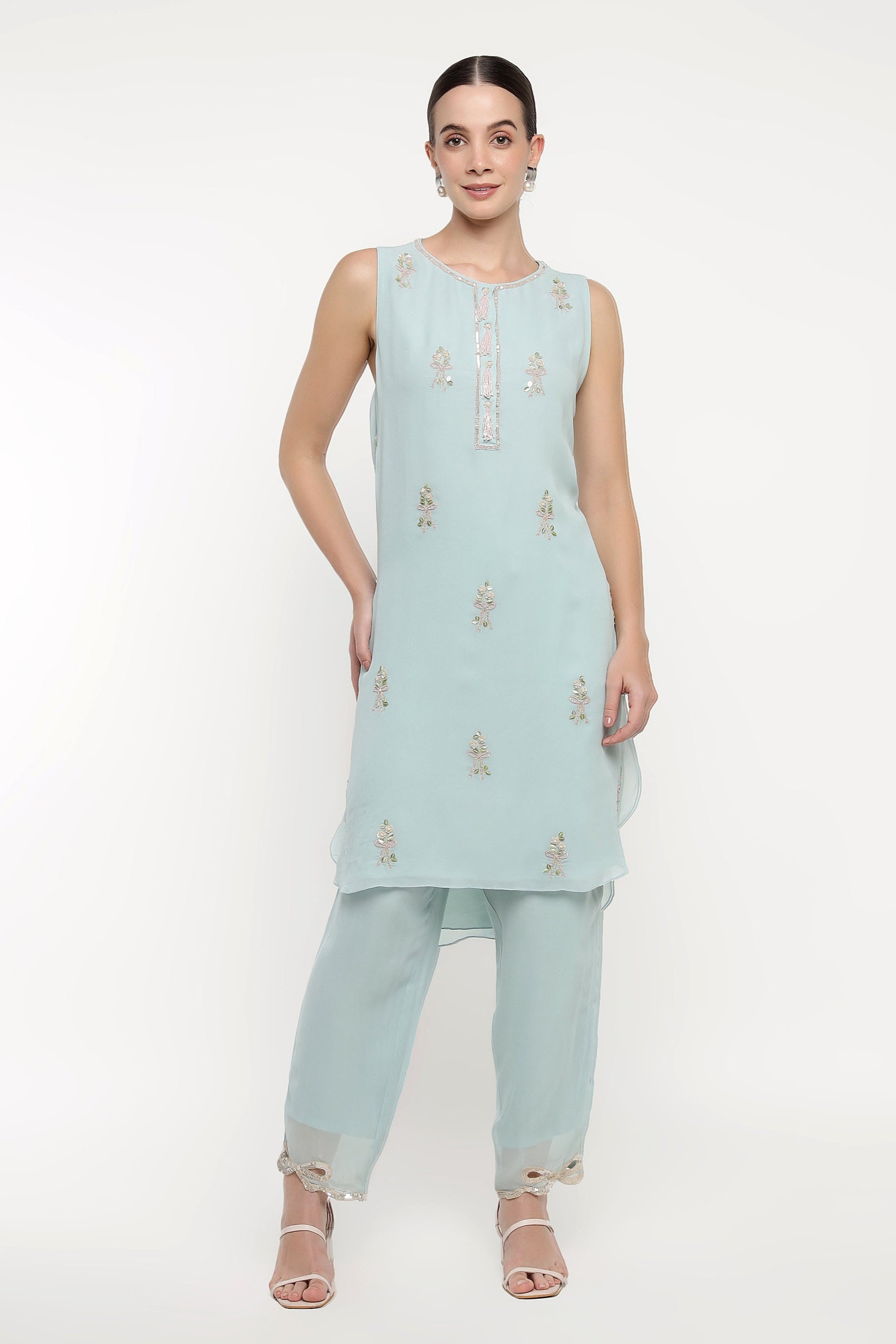 Buy Blue Bow Coord Set | By Summer – Summer By Priyanka Gupta